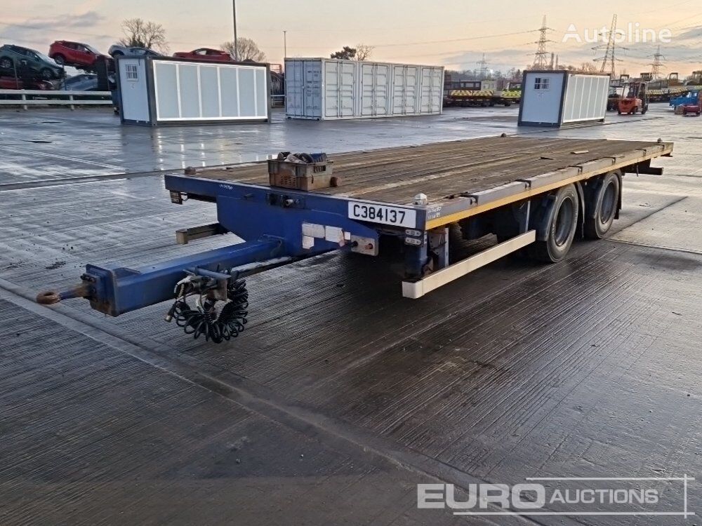 Prodaje se Montracon Twin Axle Draw Bar Flat Bed Trailer poluprikolicu platformu na aukciji