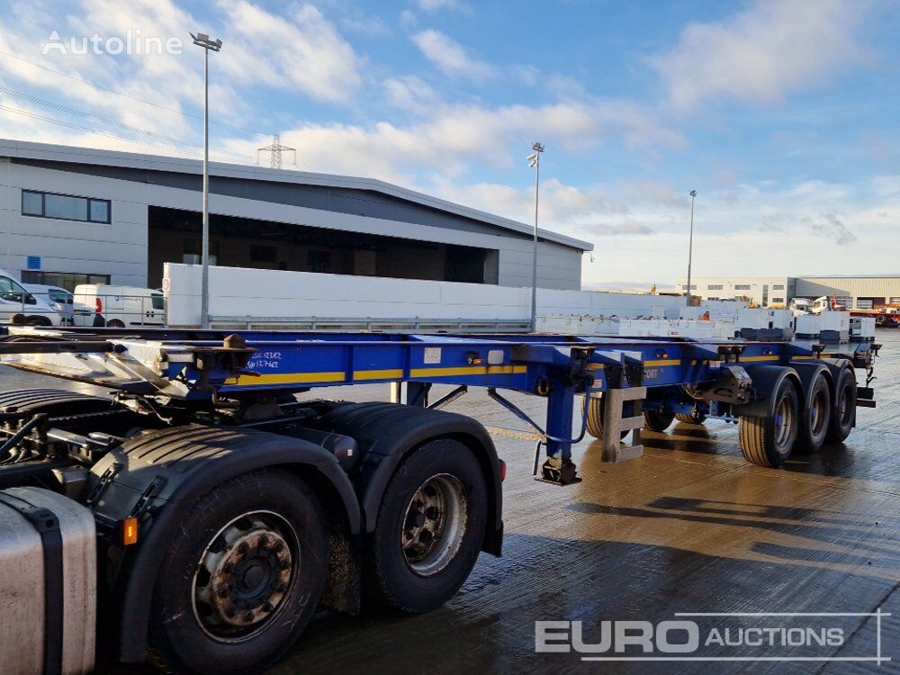 Prodaje se SDC 2014 SDC Trailer Tri Axle Skeleton Trailer, Sliding Adjustable C poluprikolicu platformu na aukciji