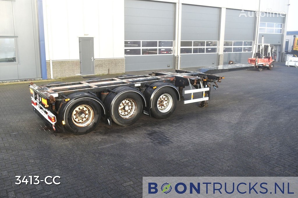 D-Tec FT-43-03V | 2x20-30-40-45ft HC * 2x LIFT AXLE * 3x EXTENDABLE poluprikolica za prevoz kontejnera