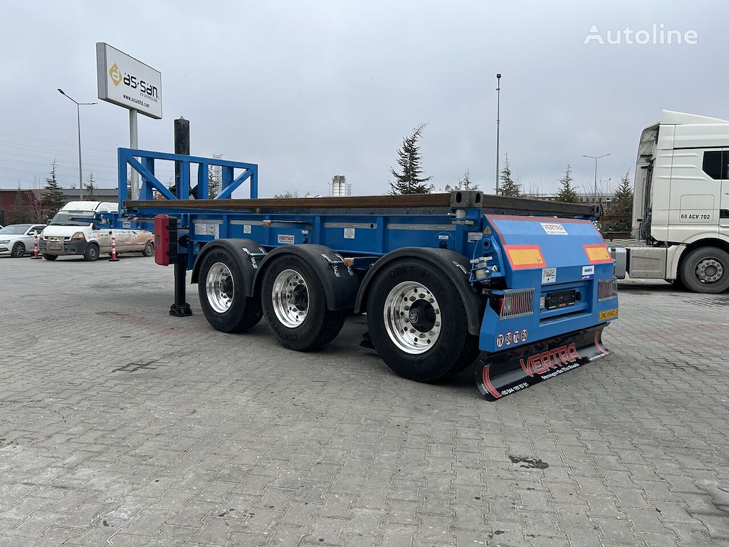 Nova Vertra New - Sliding Tipping Container Trailer For Scandinavia - 2025 poluprikolica za prevoz kontejnera