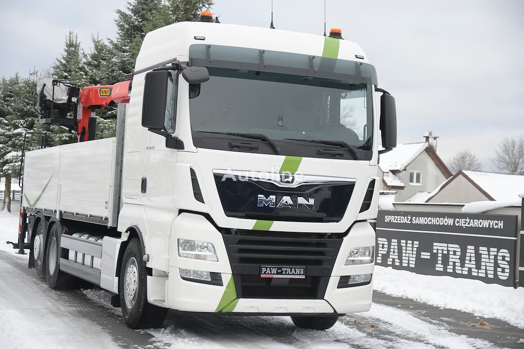 MAN TGX 26.510 ///* 2020 */// PRZEB 362 TYŚ KM /// OŚ SKRĘTNA /// HD kamion s ravnom platformom