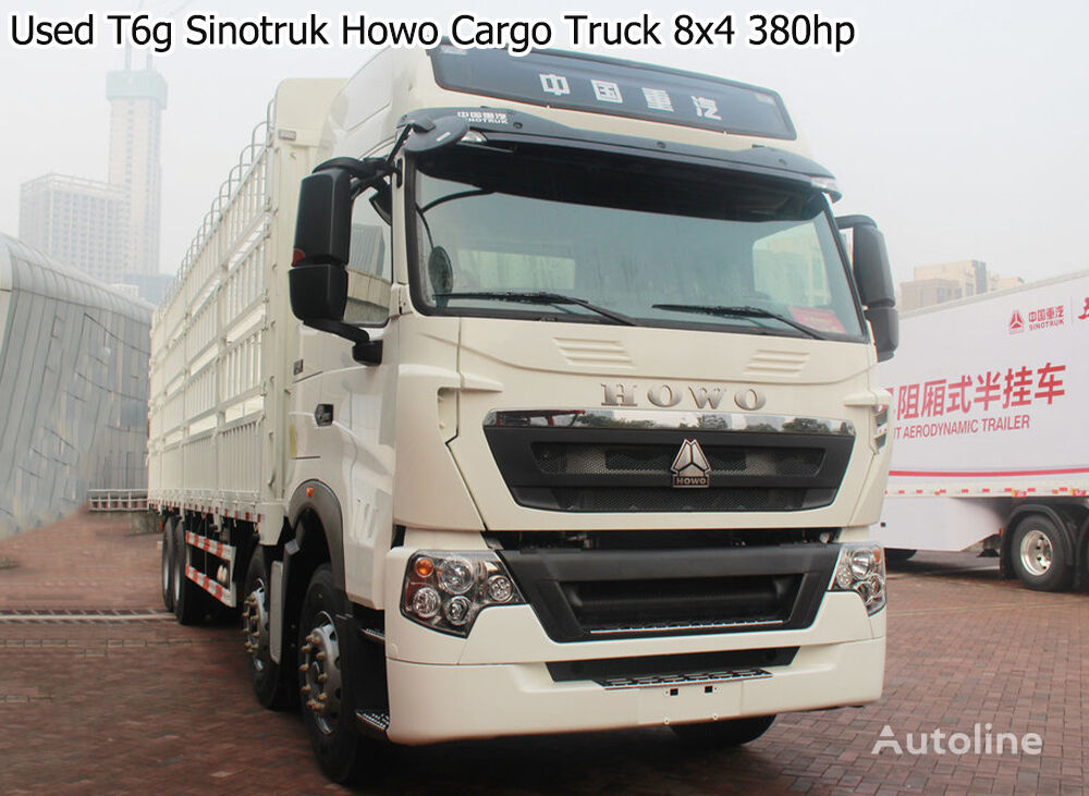 Sinotruk Howo Used T6g Sinotruk Howo Cargo Truck 8x4 12 Wheel kamion s ravnom platformom