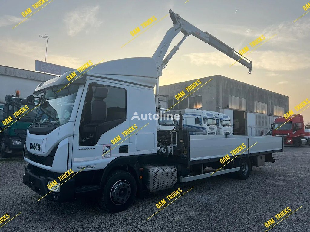 IVECO Eurocargo 120E22 Pritsche 6.0m + Kran Bonfiglioli EU6 kamion s ravnom platformom