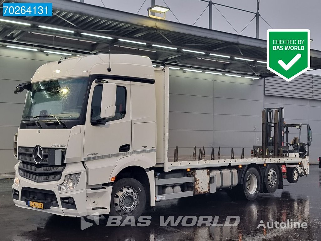 Mercedes-Benz Actros 2543 6X2 NL-Truck Lift+Lenkachse ACC Moffett Kooiaap Euro kamion s ravnom platformom