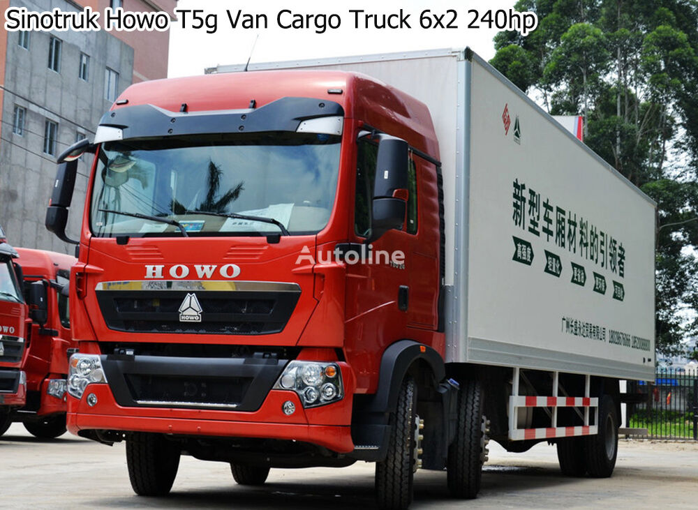 Howo Used Sinotruk Howo T5g Van Cargo Truck 6x2 kamion furgon