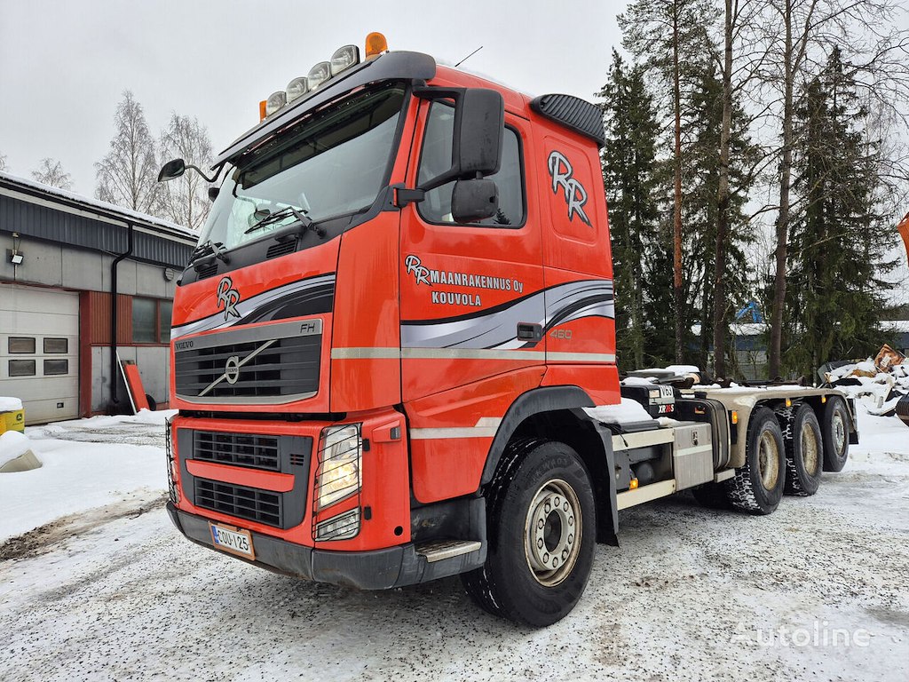 Volvo FH 12 460 Hiabin 26t koukkulaitteella kamion rol kiper