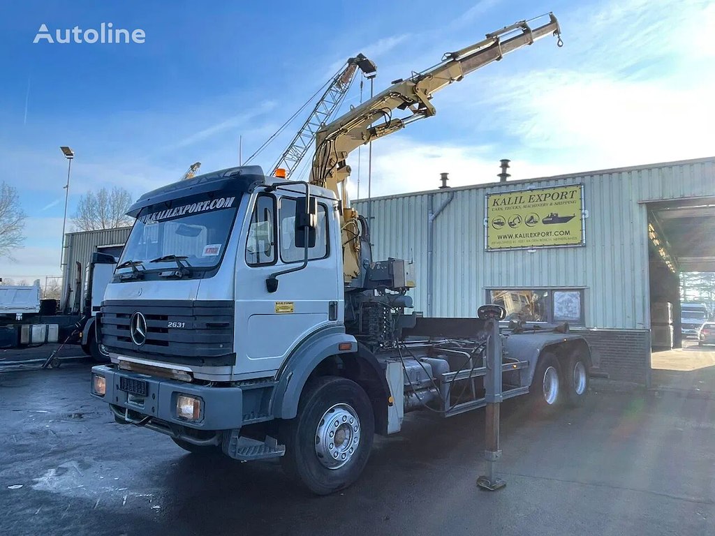 Mercedes-Benz SK 2631 Ampliroll 6x4 Atlas 140.1 Crane V6 Big Axle's Top Condit kamion rol kiper