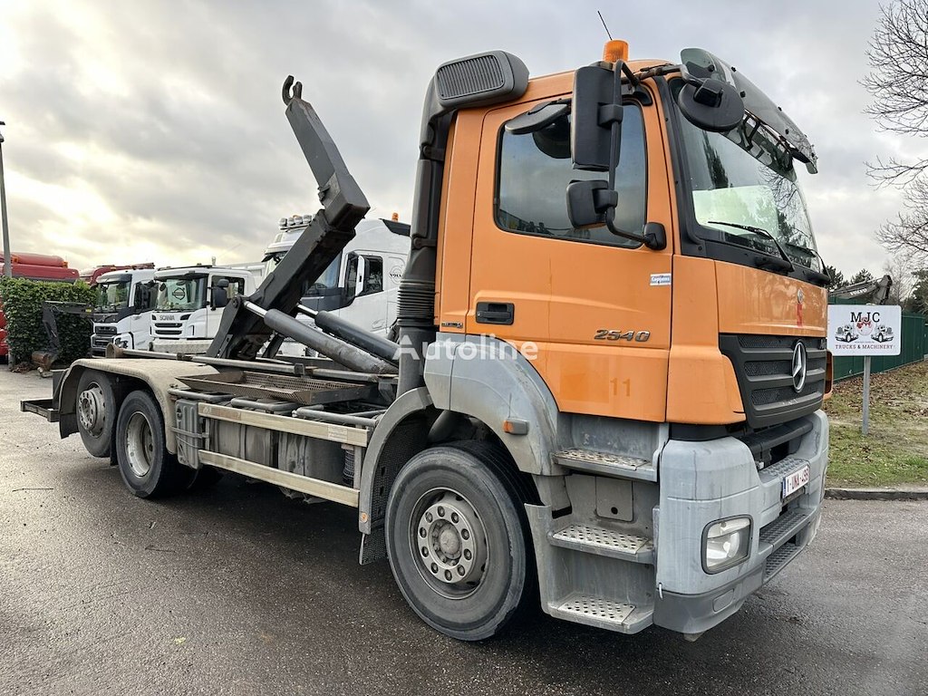 Mercedes-Benz AXOR 2540 6x2 HIAB HOOKLIFT - *149.000km* - EURO 5 - LIFT + STEE kamion rol kiper