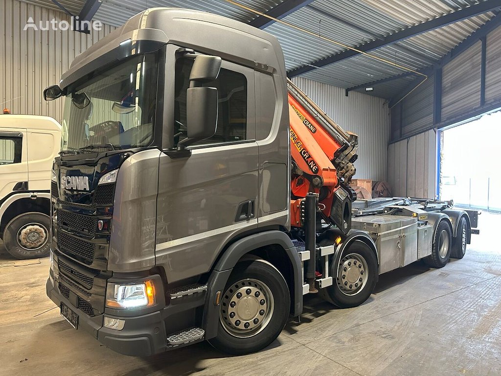 Scania R450 8x2 NGS HOOKLIFT + (33m!) PALFINGER PK29002 + JIB - *37.000 kamion rol kiper