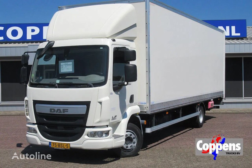 DAF LF 250 250 bak + klep + schuifzeil E6 kamion sa klizna zavesa cerada