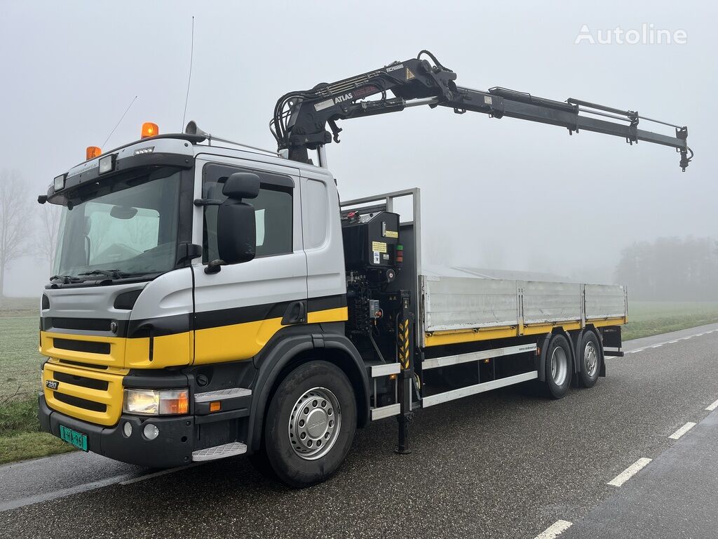 Scania Scania P360 B 6X2 Euro 5 Bakwagen ATLAS 165.2E - A3 met Afstands kamion s ceradom