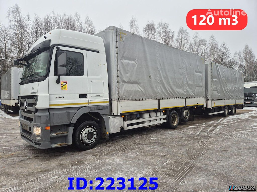 Mercedes-Benz Actros 2541 kamion s ceradom + prikolica sa ceradom