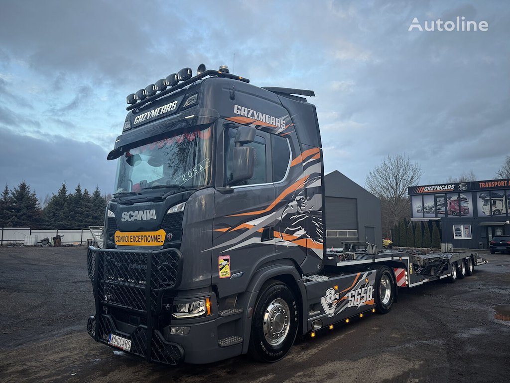 Scania S650 V8 + Kassbohrer autotransporter