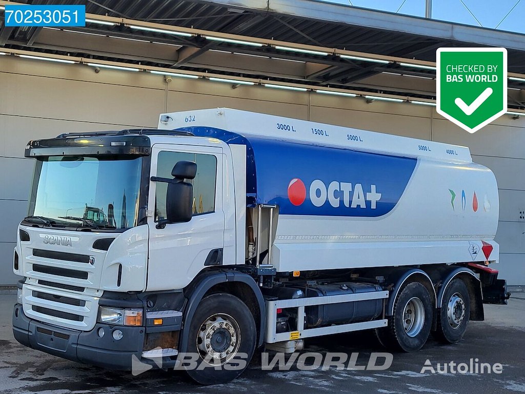 Scania P380 6X2 Manual PDE Retrader 18.500 Ltr ADR Fuel Lift+Lenkachse autocisterna za gorivo