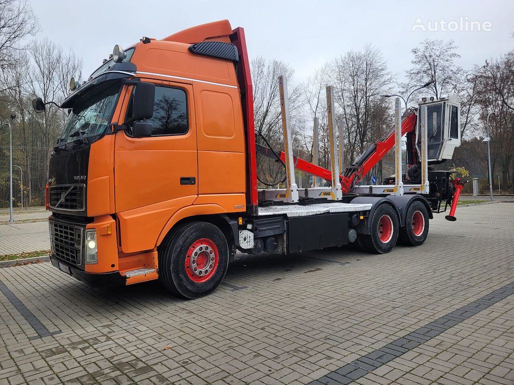 Volvo FH16 580 kamion za prevoz drva + šumarska prikolica