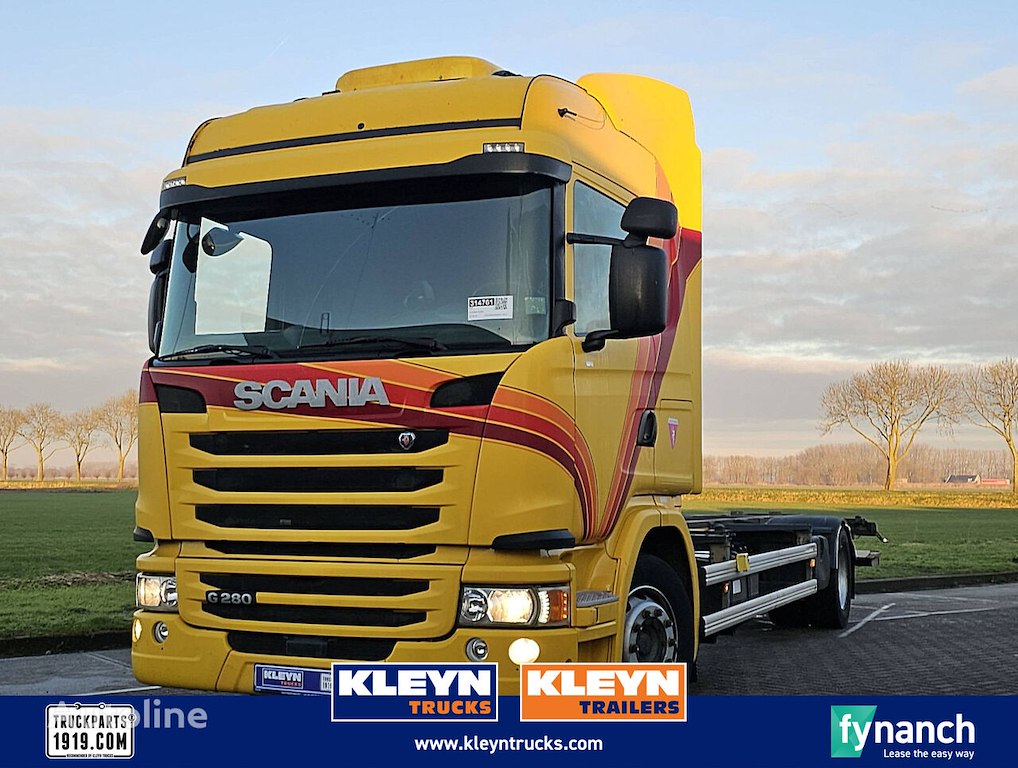 Scania G280 Highline vozilo za prevoz kontejnera