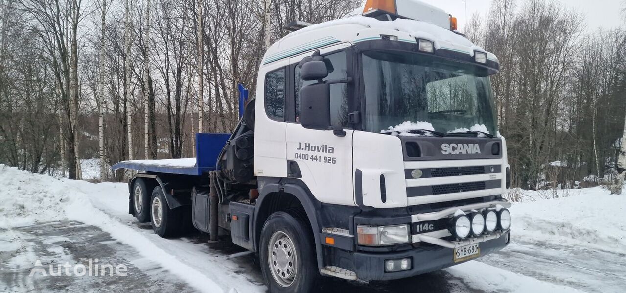 Scania G144 kamion sa kukom za podizanje tereta