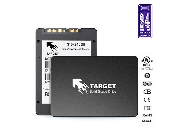 SSD Target 240GB 570MB/s čitanje/520MB/s pisanje!