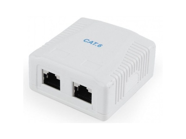 NCAC-2F6-01 Gembird CAT6 FTP 2-port kutija za površinsku montažu za RJ45