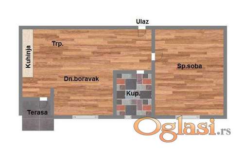 dvosoban stan 41m2 telep izgradnja