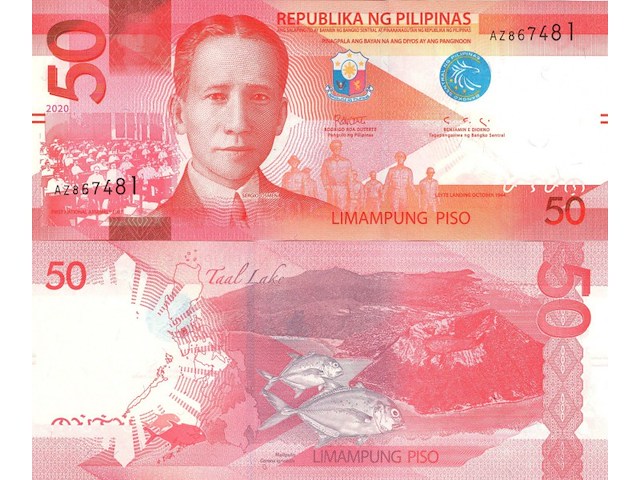 PHILIPPINES Filipini 50 Peso 2020 UNC, P-207d