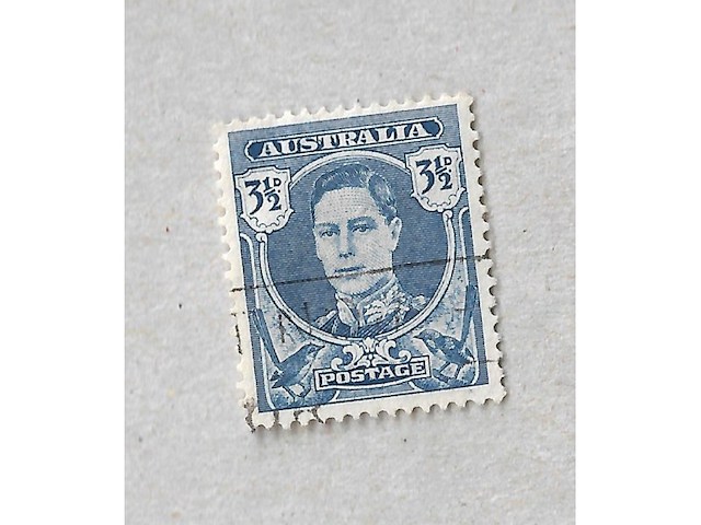 (M) markica 1942 Aust.   3½d Blue King George VI