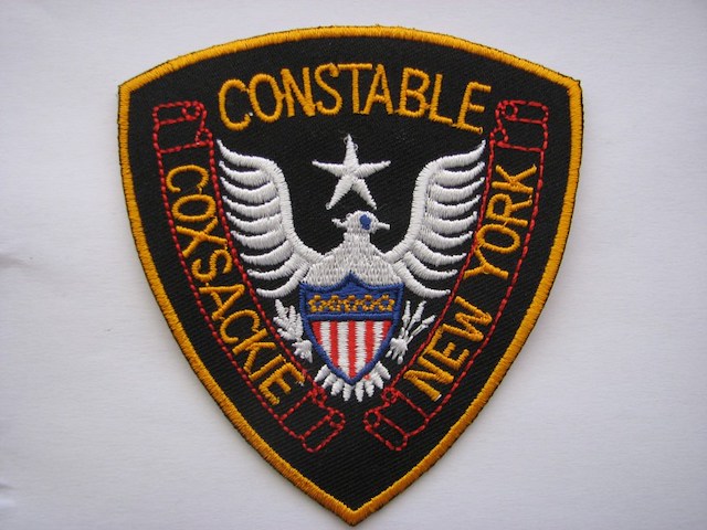 Constable Coxsackie New York   Amblem Zakrpa prišivak