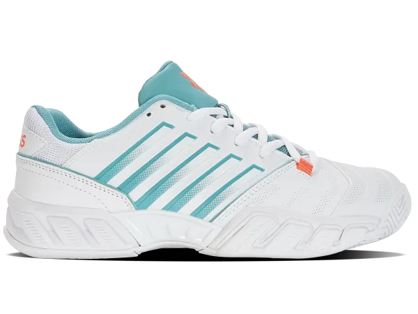 WOMEN'S TENNIS SHOES K-SWISS BIGSHOT LIGHT 4 WHITE/DESERT FLOWER EUR 40