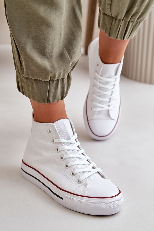 Women's Sneakers Over The Ankle White Onaria