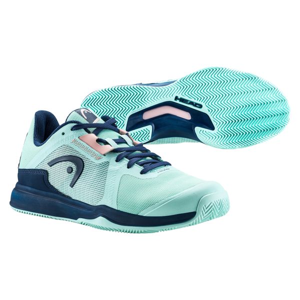 HEAD SPRINT TEAM 3.5 CLAY AQUA/DARK BLUE EUR 41 WOMEN'S TENNIS SHOES