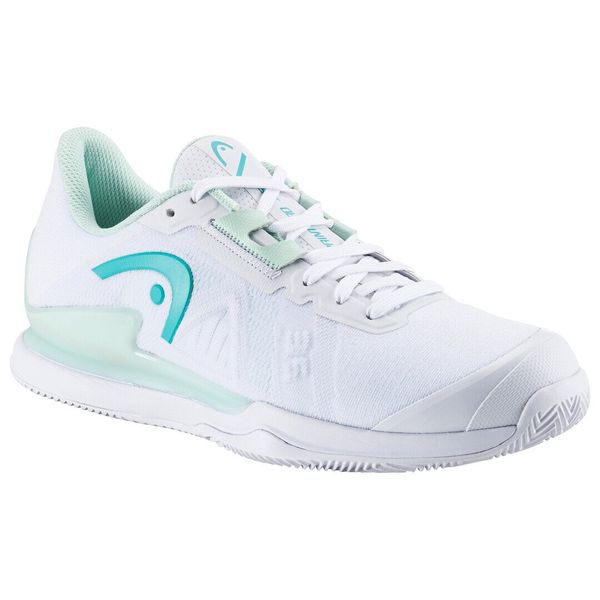 WOMEN'S HEAD SPRINT PRO 3.5 CLAY WHITE/AQUA EUR 41 TENNIS SHOES
