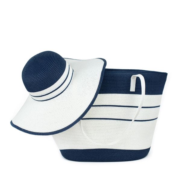 TORBA I ŠEŠIR ZA PLAŽU ART OF POLO NAVY