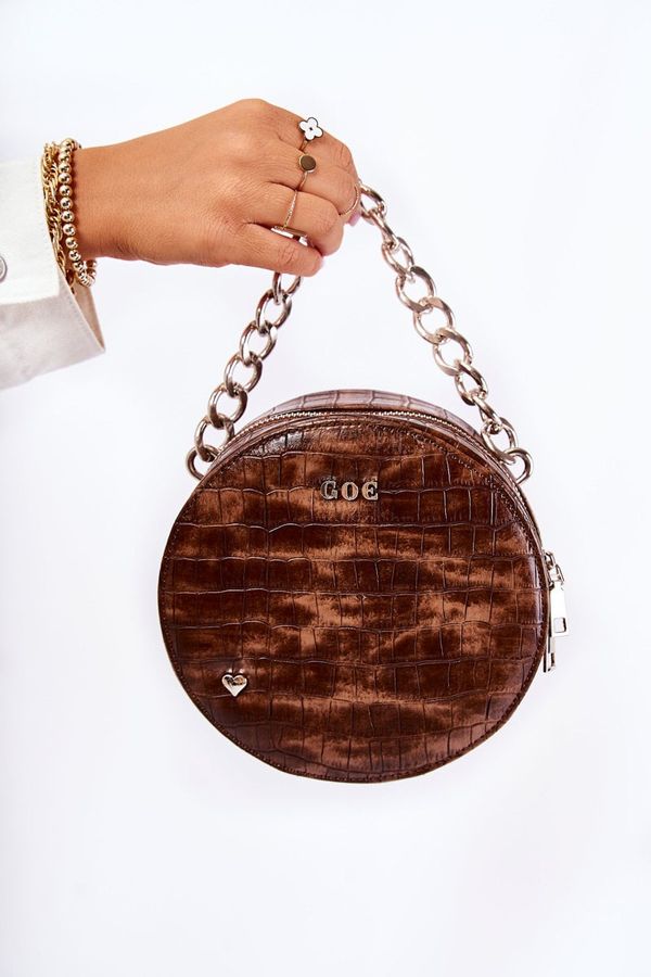 WOMEN'S HANDBAG TRUNK GOE ZNJ027 BROWN