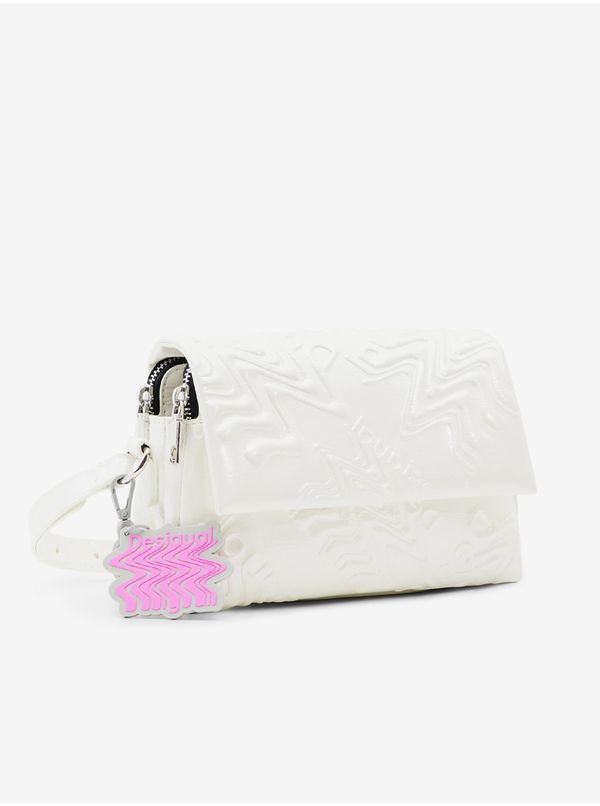 WHITE DESIGUAL METALOVER SINAIA HANDBAG - WOMEN