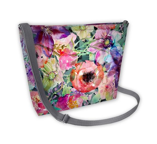BERTONI UNISEX'S CANVAS BAG SAMBA FLORA
