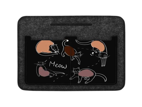 BERTONI UNISEX'S FELT BAG ORGANISER CAT GAME