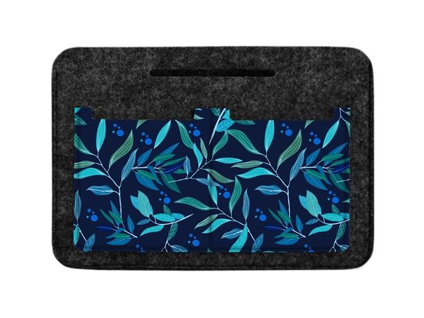 BERTONI UNISEX'S FELT BAG ORGANISER OLEANDER NAVY BLUE