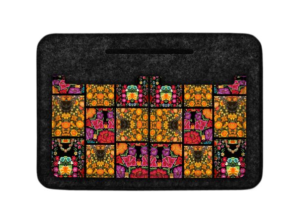 BERTONI UNISEX'S FELT BAG ORGANISER FRIDA FLOWERS