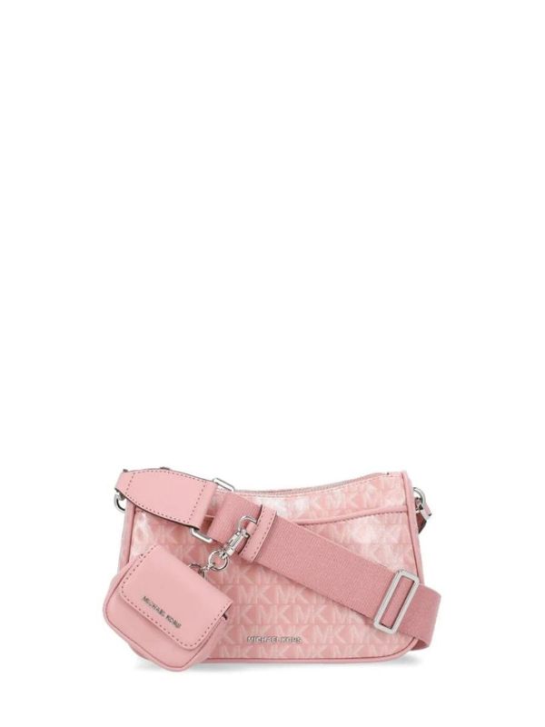 MICHAEL KORS HANDBAG - JET SET MD TZ PCH XBODY W STRAP PINK
