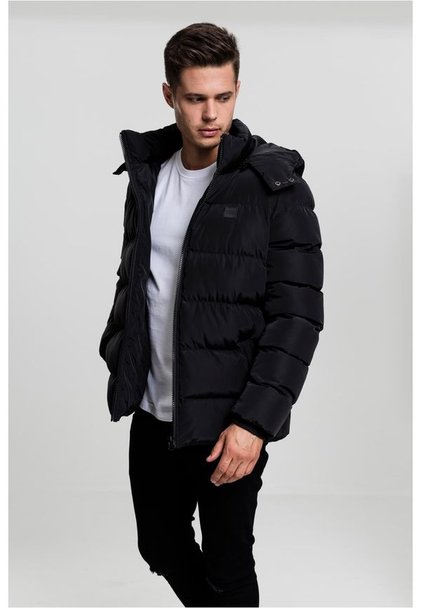 PUFFER HOODED JACKET BLACK