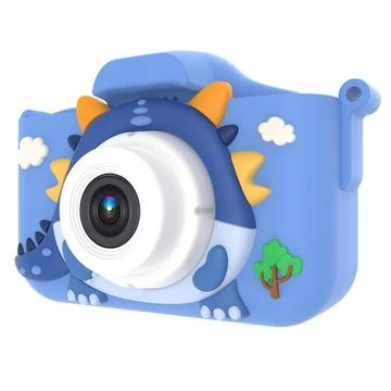 X12S CUTE DRAGON KIDS CAMERA WITH 32GB MEMORY CARD - BLUE