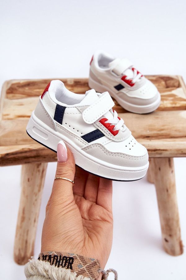 FR1 CLASSIC CHILDREN'S SPORTS SHOES WHITE AND RED MARLIN