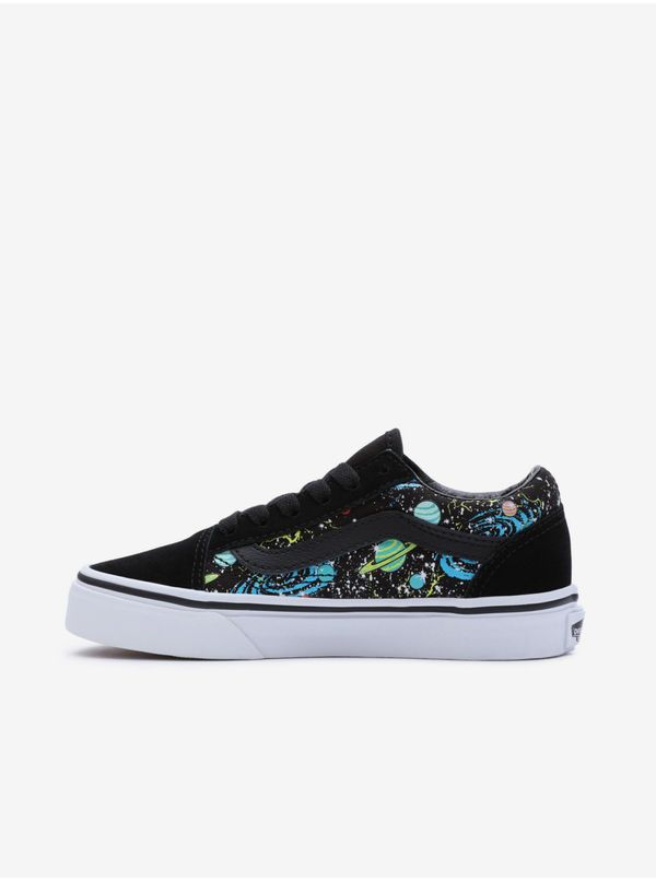 BLACK BOYS PATTERNED SNEAKERS VANS UY OLD SKOOL - BOYS