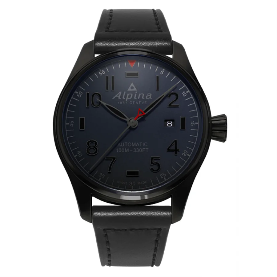 Alpina Pilot Black Dial