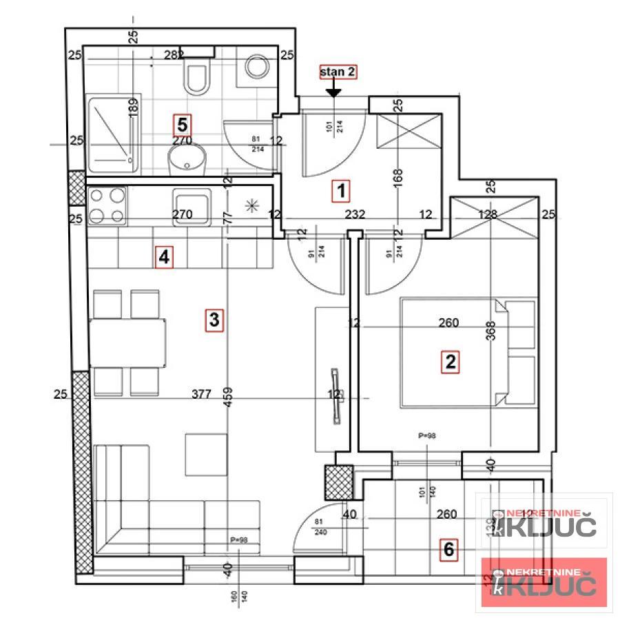 PODBARA, 39m2, Jednoiposoban sa pdv, Izgradnja