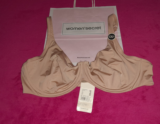 WS bež/nude microfiber bralette žica 85B NOVO!%