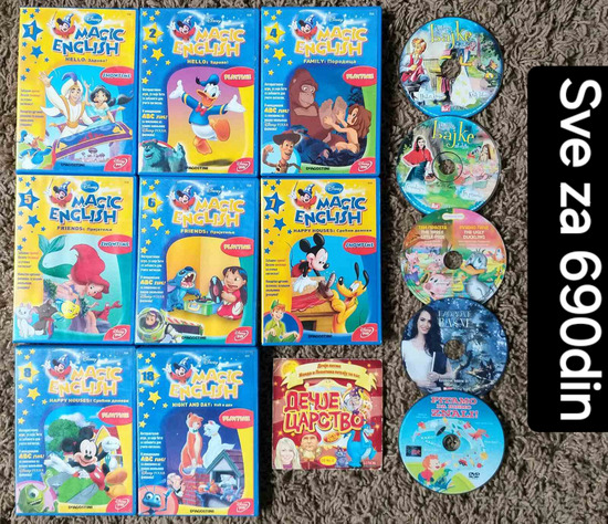 DVD crtaći Audio bajke Magic English Disney Dizni