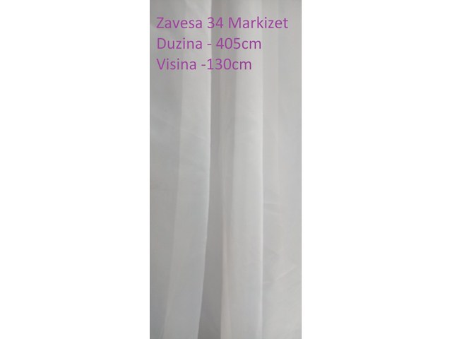 Zavesa 34 Markizet Duzina - 405cm Visina -130cm