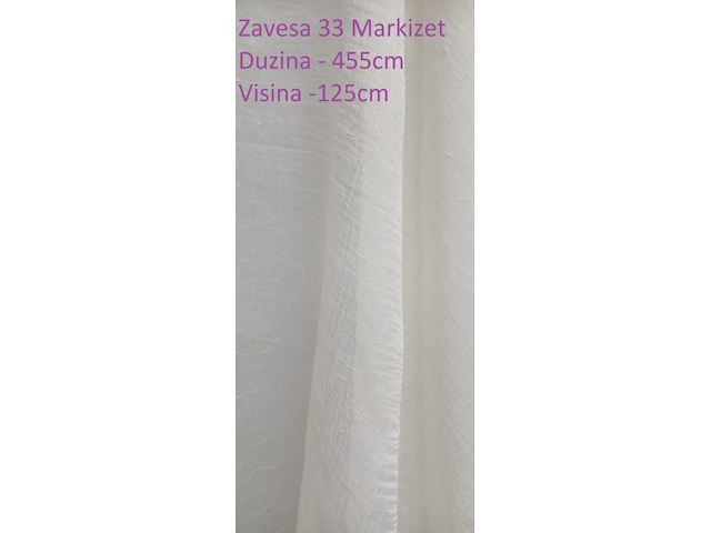 Zavesa 33 Markizet Duzina - 455cm Visina -125cm