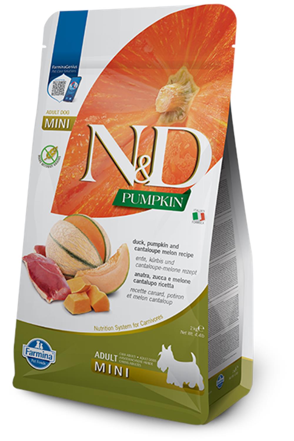 D.N&D PUMPKIN DUCK&CANTALOUPE MINI 2KG